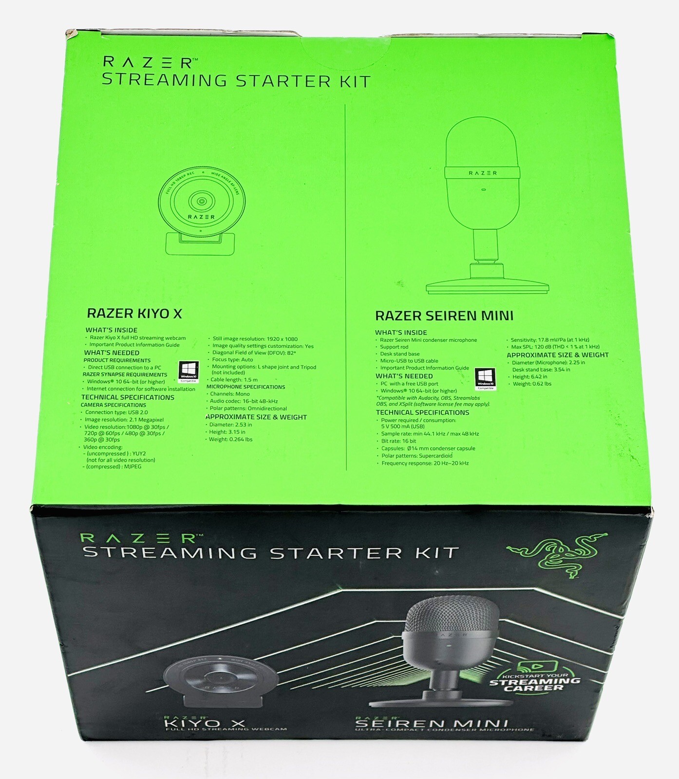 Razer Broadcaster Starter Pack Bundle. Taxer Kiyo X & Sriram Mini for ...