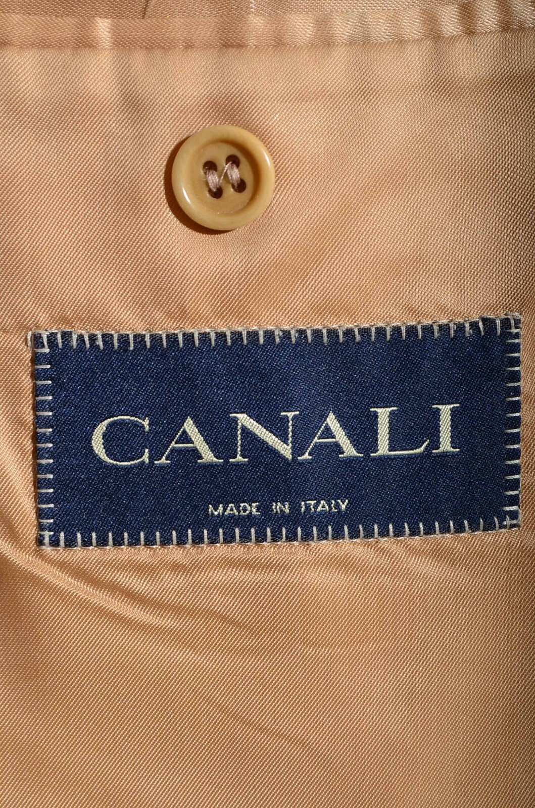 44R Canali Italian 3-Button Golden Beige Soft Rayon Sport Coat Blazer ...