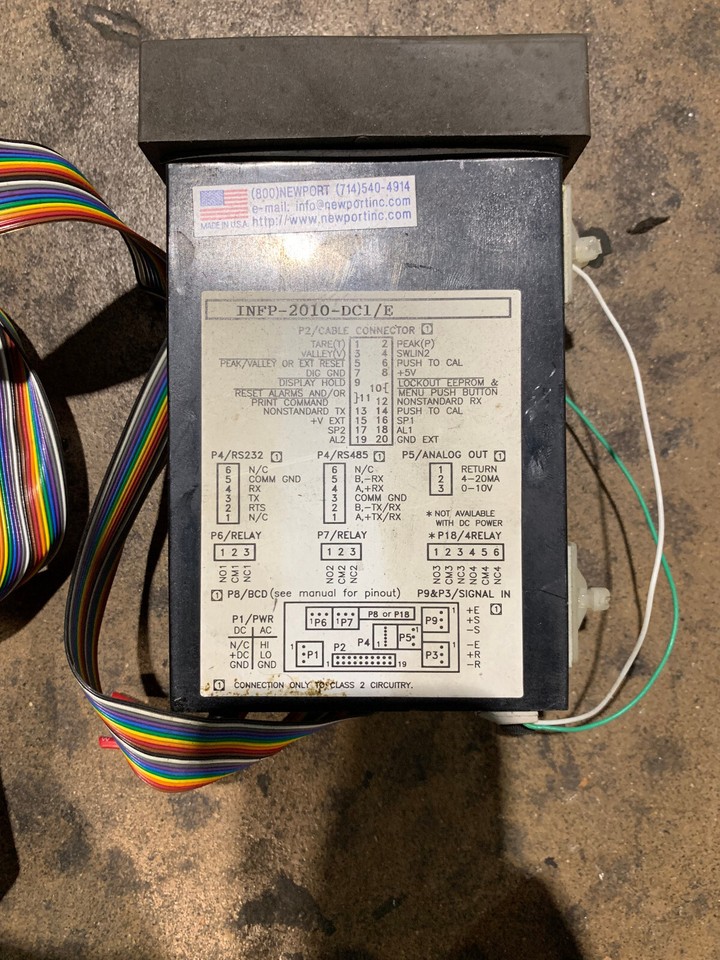 Newport Infinity Process Panel Meter INFP-2010-DC1/E | eBay