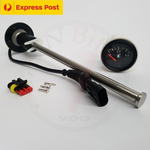Fuel Sender - 300mm Reed Switch 10-180 Ohms + 12v FUEL GAUGE - BRAND ...
