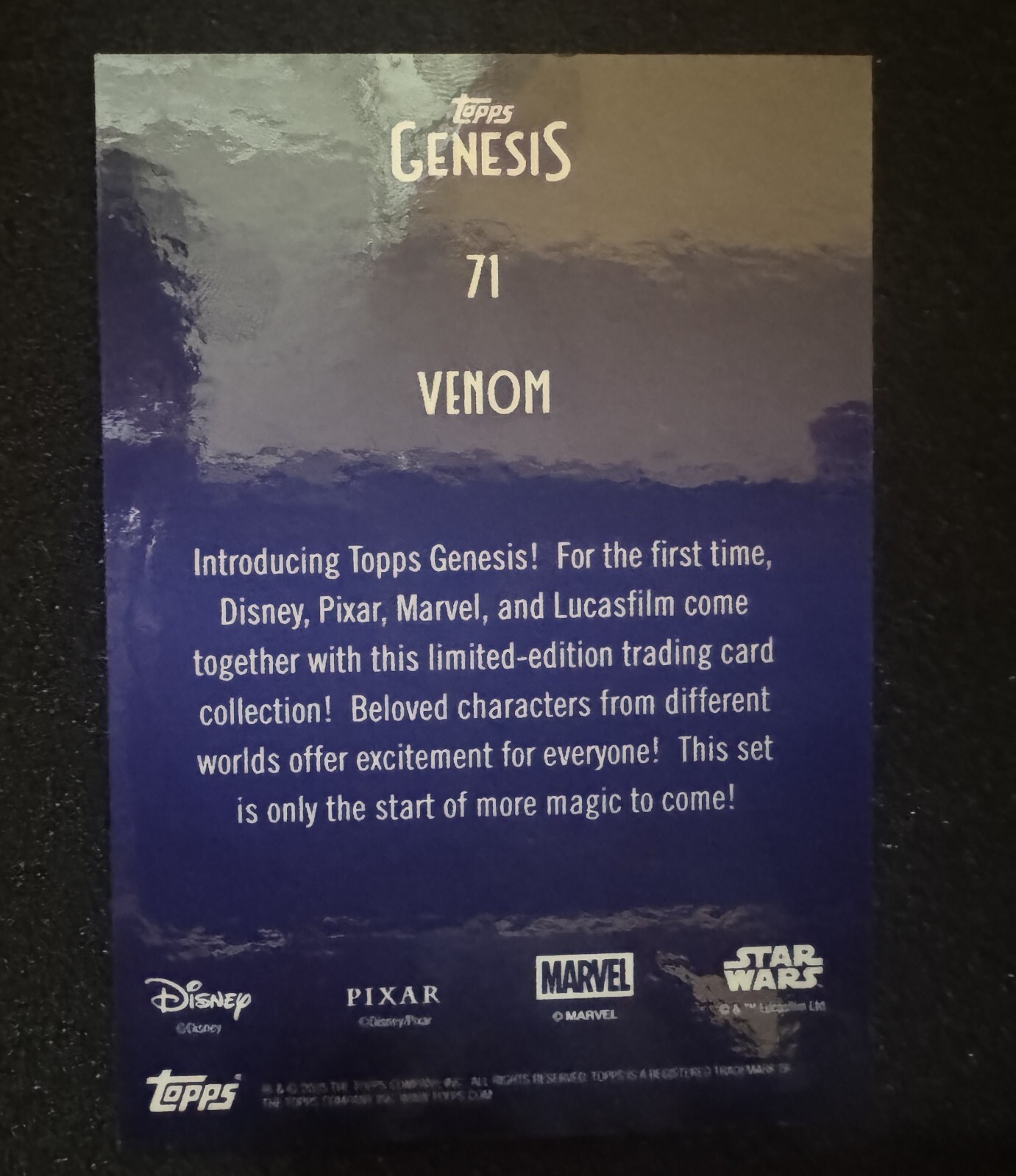 Venom #71 Marvel Red Shimmer Parallel 4/5 2025 Topps Disney Genesis | eBay