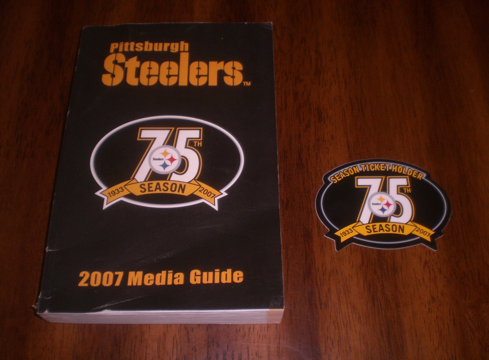 2007 Steelers 75th Anniversary Media Guide with Season Ticket Holder ...