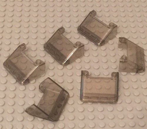 Lego 6 Pieces Vehicle Car Windscreen 3x4x1 1/3 Large Glass Surface ...