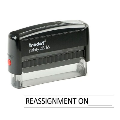 Reassignment On Self Inking Stamp – Rectangle Design, 3/8" x 2-3/4 ...