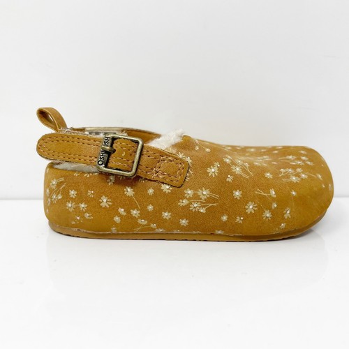 Oshkosh B'gosh Girls Mula OF22C16H Brown Floral Slip On Clogs Size 6 M ...