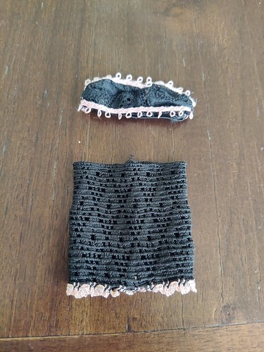 Vth Doll Clothes lingerie Bra Panty Set Panties Black Pink Lace | eBay
