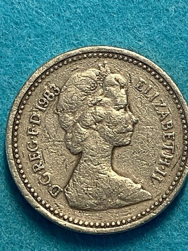 1983 One Pound Elizabeth Coin, First Mint, Upside Down Rim | eBay