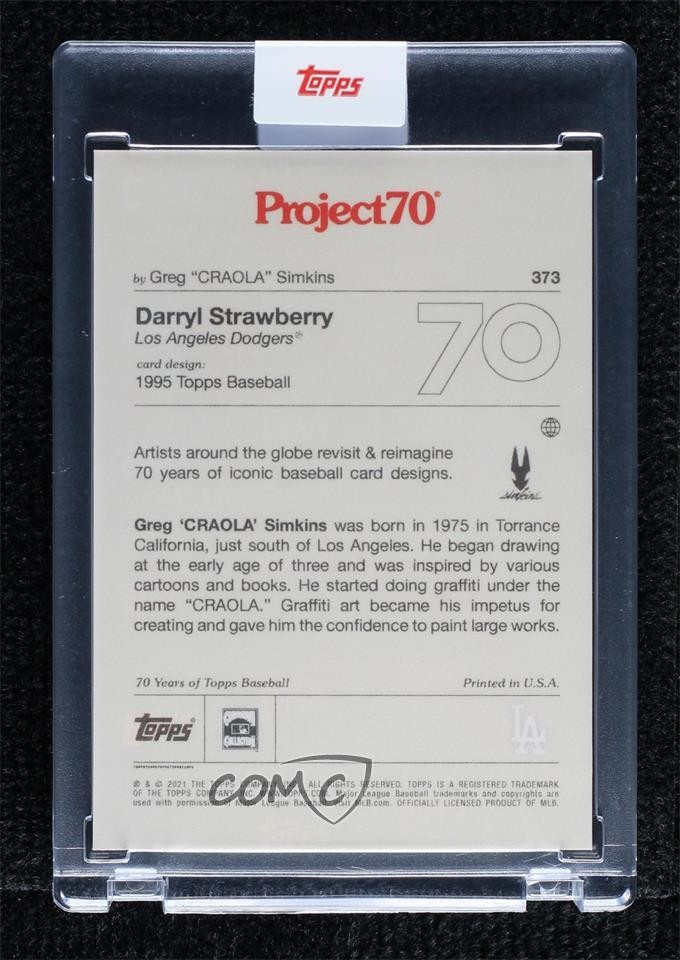 2021 Project 70 Online Exclusive Darryl Strawberry Greg Simkins by ...