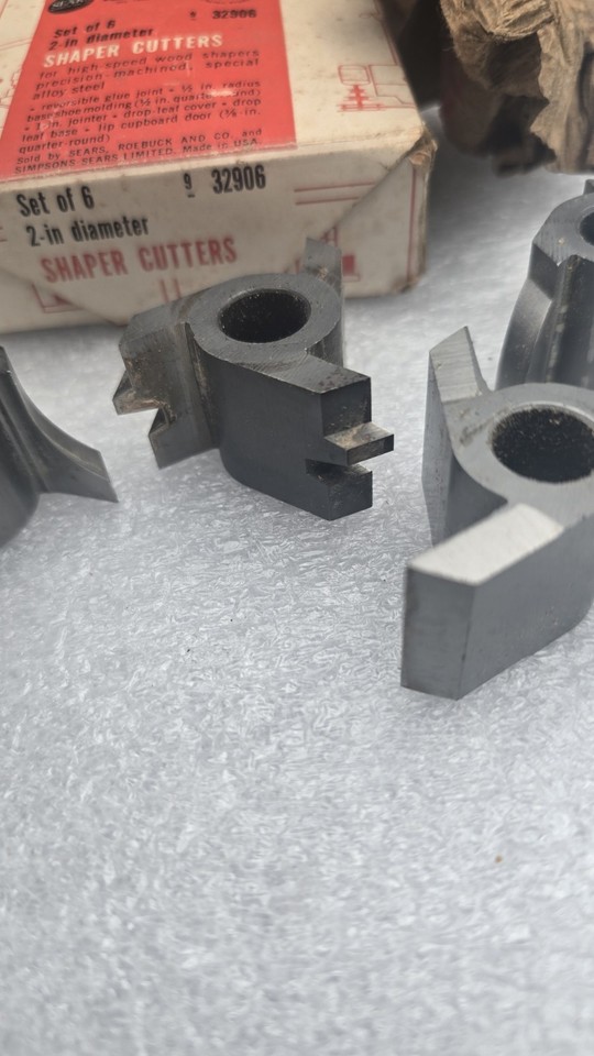 Lot of 5 VINTAGE Craftsman SHAPER CUTTERS W/ 1/2 BORE Made In USA | eBay