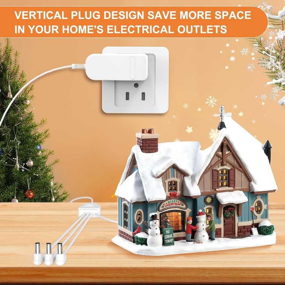 4.5V Power Adapter for Lemax Halloween and Christmas Lighted Accessory ...