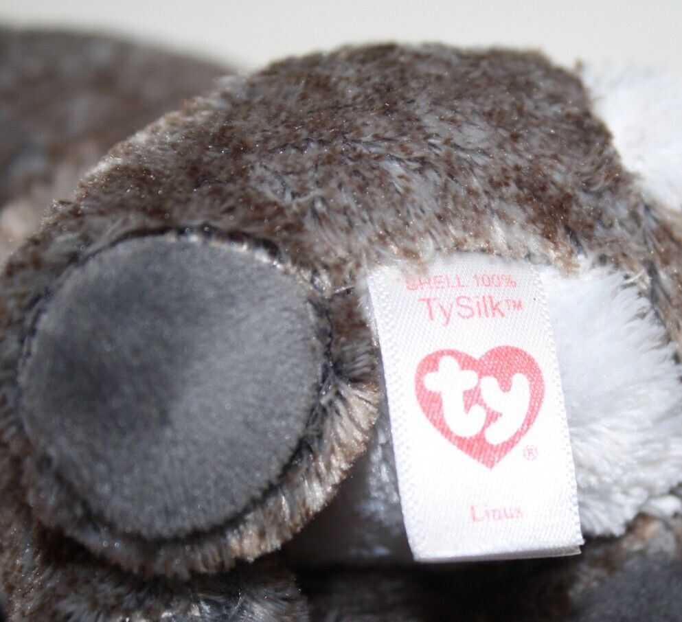 TY Silk Beanie Boos LINUS the Lemur Gray Plush 6" Stuffed Soft Toy Boo ...