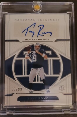 2021 Panini National Treasures Football Tony Romo Autograph Signatures ...