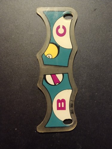 WILLIAMS - MISS-O / CUE-T - Original Plastic Décor Pinball Flipper ...