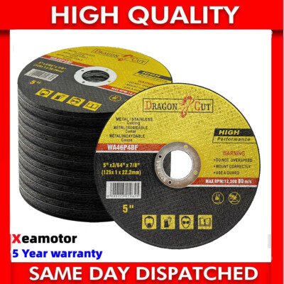 200PCS 125 mm ULTRA THIN 1mm METAL CUTTING BLADE DISC FOR STEEL ...