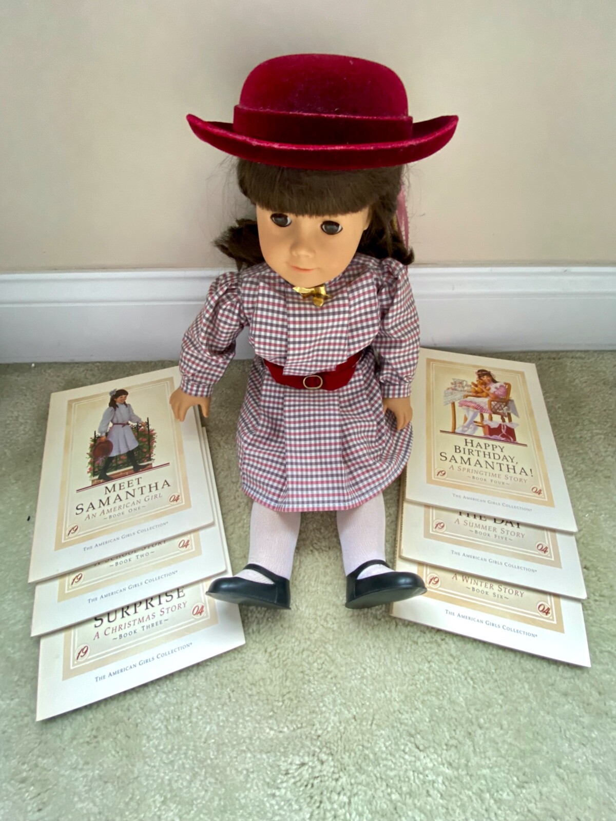 ORIGINAL 1986 SAMANTHA AMERICAN GIRL DOLL w/ 6 BOOKS, OUTFITS ...