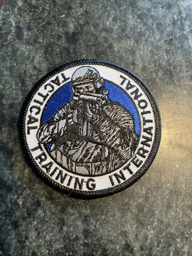 Tactical Training International Patch Iron On Rare 3” 90s Vtg SWAT SRT ...