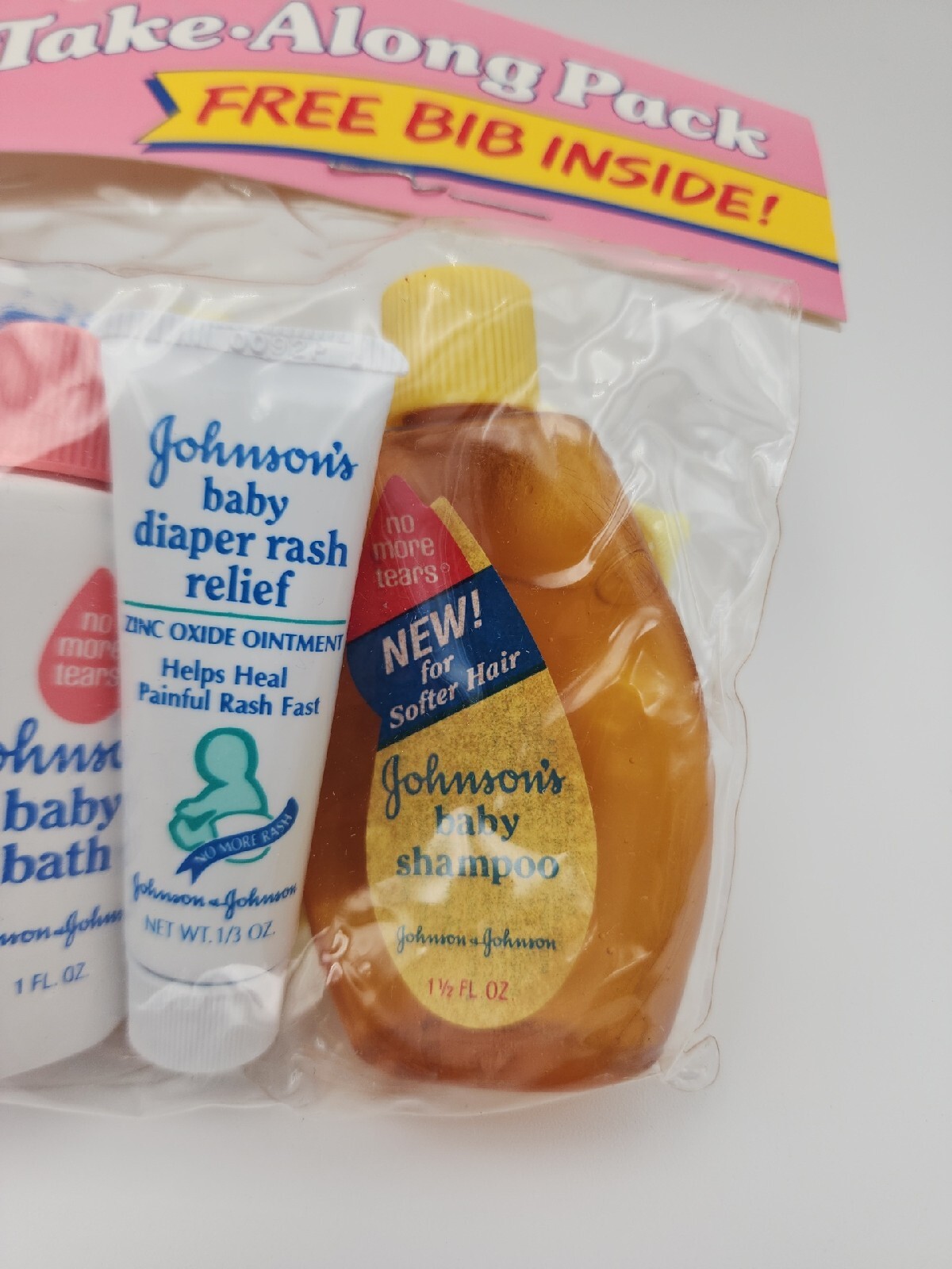 Johnsons's Baby Take-Along Pack 1992 Powder Bath Shampoo Lotion Rash ...