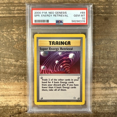 Super Energy Retrieval Unlimited PSA 10 89/111 Neo Genesis Pokémon Card ...