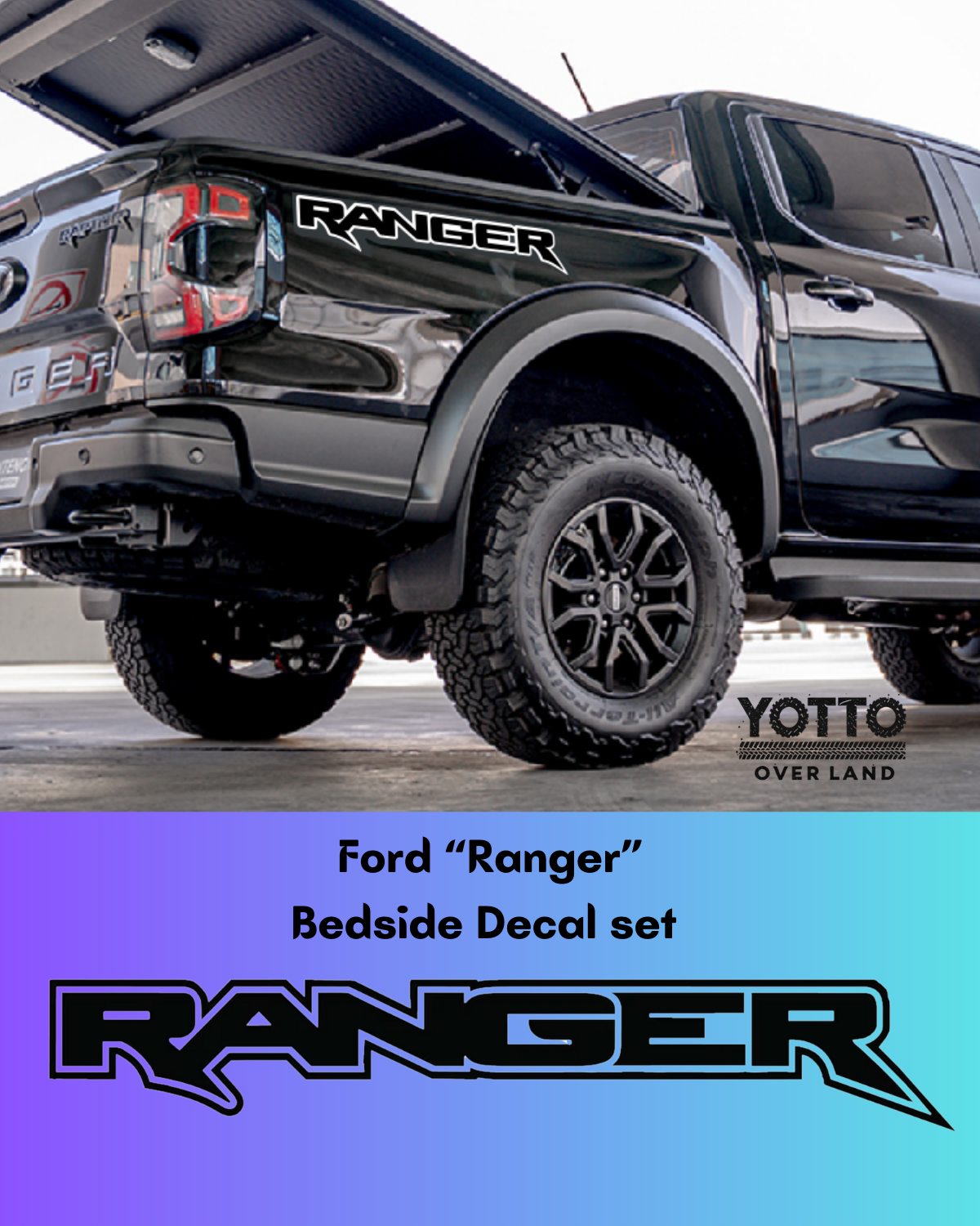 Ford “Ranger” Bedside Decal Raptor Style Matched/Printed in USA 🇺🇸 | eBay