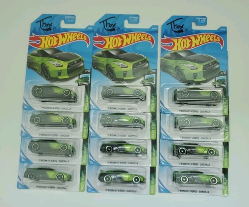 Hot Wheels Lot of (12) Speed Blur 7/10 Tanner Fox '17 Nissan GT-R R35 ...