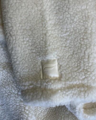 Fabletics Teddy Long Coat Jacket BONE Size Large NEW! Oversized | eBay