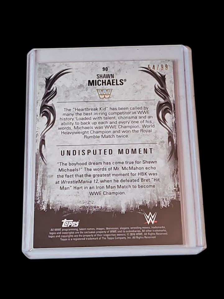 🔥2016 Topps WWE Undisputed Tag Team Championship Bronze 54/99 Shawn ...