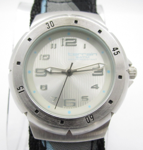 Men Terrain Quartz WR Analog 38mm Round Watch (H887) "New Battery" | eBay