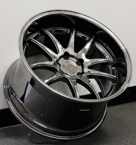 19" AodHan DS02 Wheels 19x9.5 +15 / 19x11 +15 5x114.3 Black Chrome Rims ...