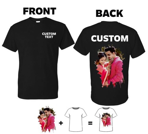 Personalized Customs T-Shirt your Text / Logo / Photo Custom Made DTF ...
