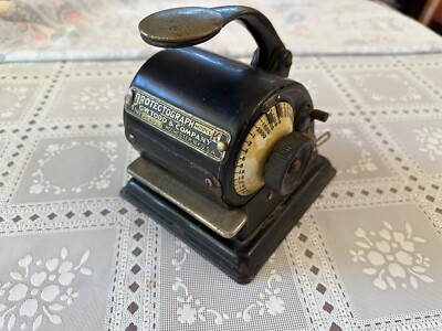 Binding, Embossing & Printing - Todd Protectograph Check Writer