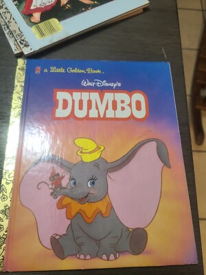 Vintage WALT DISNEY'S DUMBO hardcover book 1988 Little Golden Book ...
