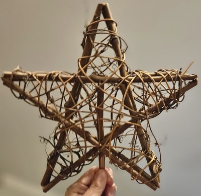 Natural Grapevine Star/Tree Topper/Wreath Decor/10"/Holiday/Christmas ...