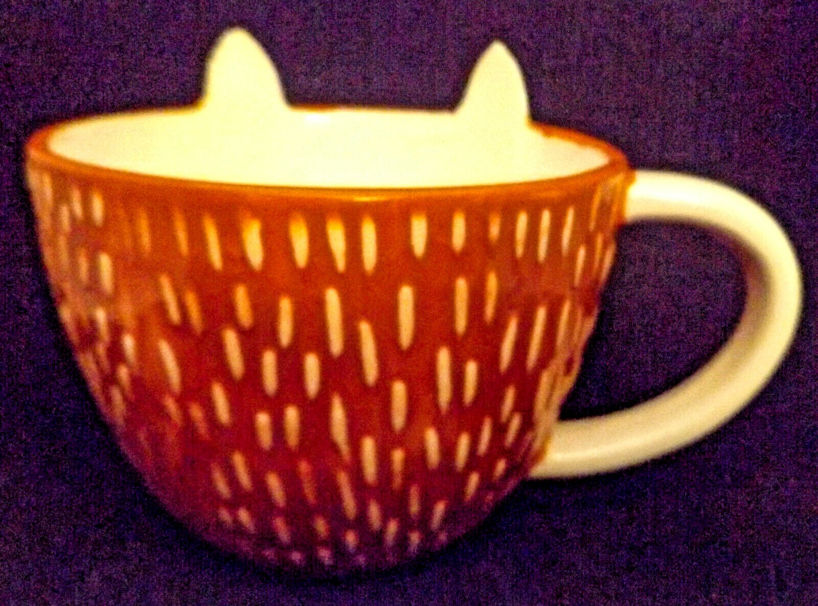 Kitty Cat Face Mug with Cat Ears and Embossed Fur Novelty | eBay