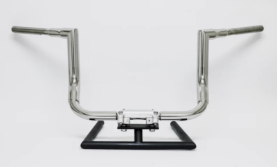 KST Kustoms Polished 12" Patriot Bagger Handlebars Bars Harley Touring ...