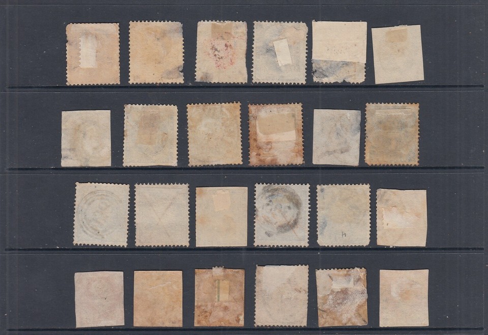 Norway 1856 Oscar collection, 24 stamps, all poor /very poor with ...