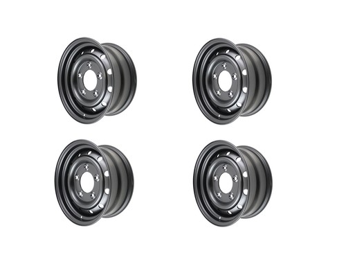 Terrafirma Set of 4 Steel Wolf Style Wheels for Land Rover - Tubeless ...