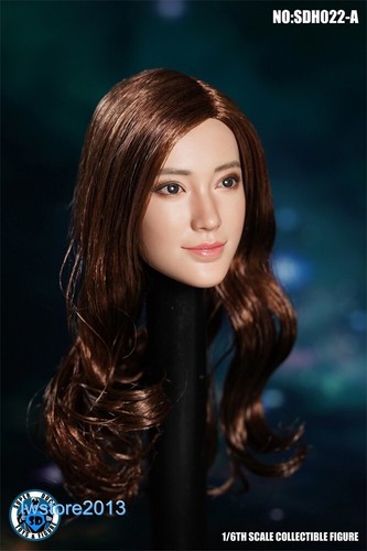 SDH022A 1:6 Asian Girl Head Sculpt Carved For 12" Female PH TBLeague ...