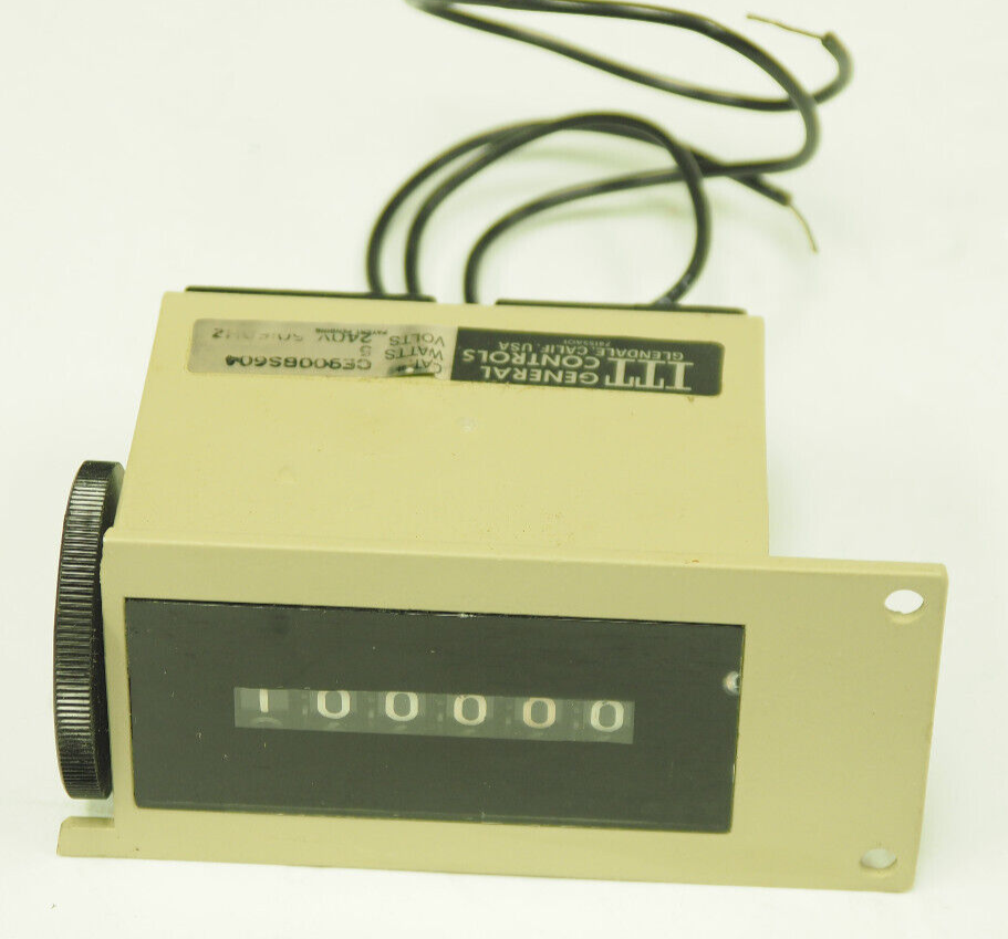 NEW - ITT Rotary 6 Digit Counter Model CE900BS604 - 240V 50/60Hz 5 Watt ...