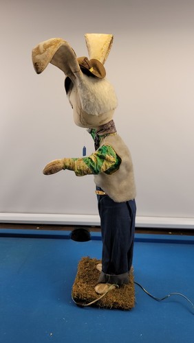 Vintage Mechanical Dressed Sheriff Rabbit Bunny Store Window Display ...