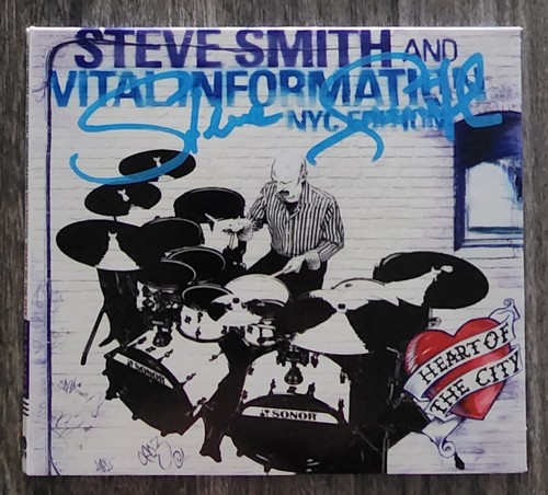 Steve Smith Signed Vital Information - NYC Edition CD Digipak Drummer ...