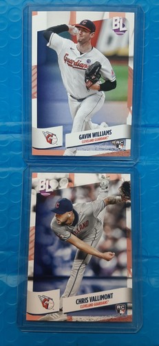 2024 Topps Big League Gavin Williams RC Card #29 & Chris Vallimont Base ...