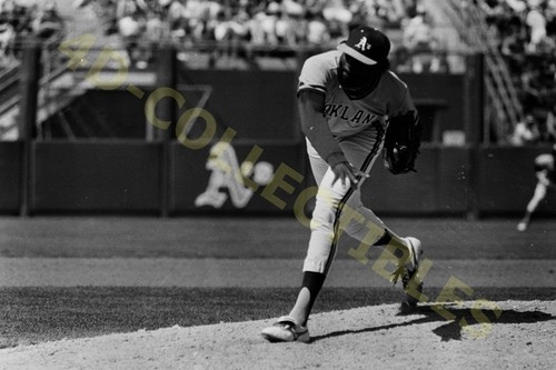 Original photo B&W Negatives Lot of 6 1984 Oakland A's Ray Burris ...