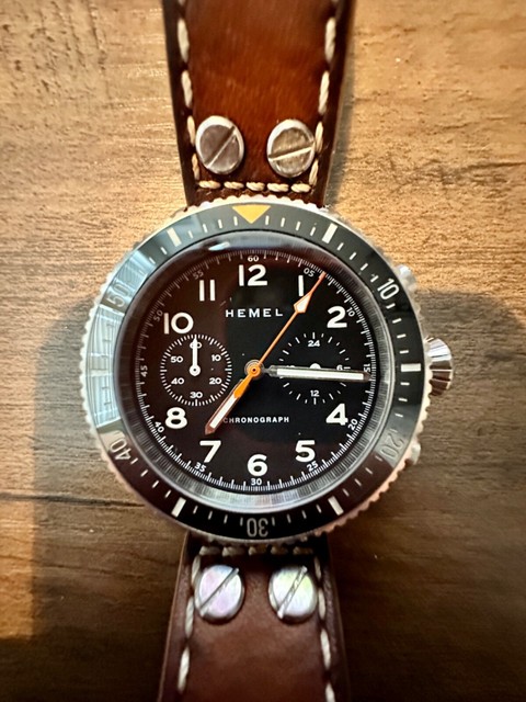 Hemel HFT20 Men's Chronograph Watch Vk64 Meca-quartz Type 20 GMT Bezel ...