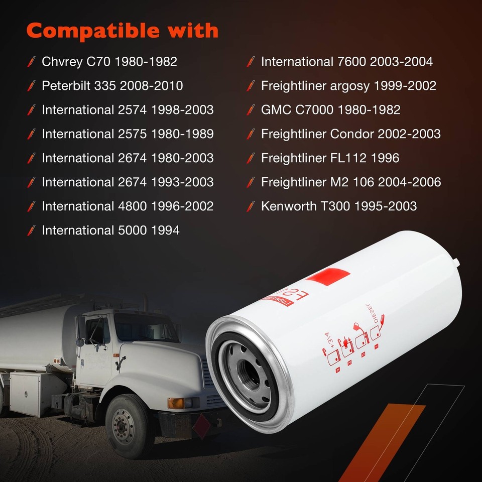 6x FS1000 Diesel Fuel Filter Water Separator for Cummins 3329289 ...