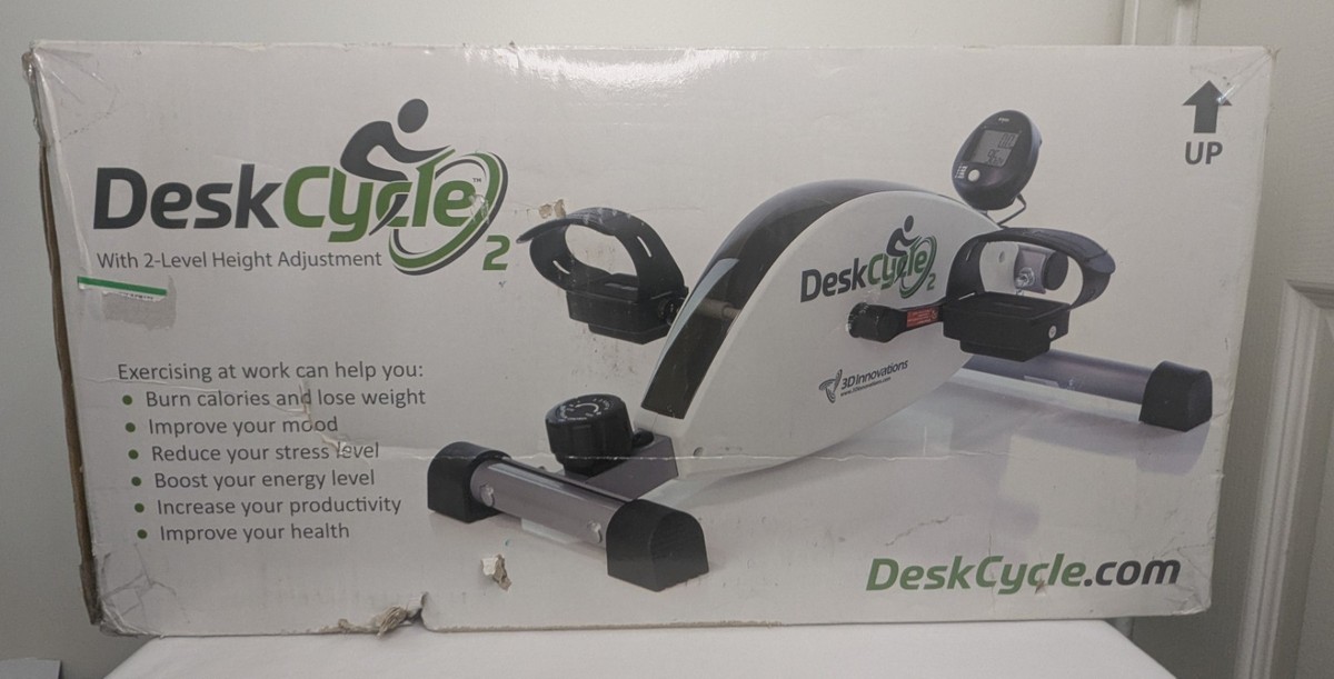 Deskcycle Logo DeskCycle Under Desk Bike Pedal Exerciser Black