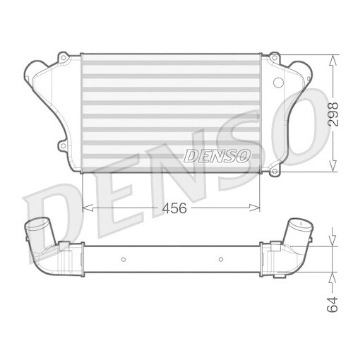 DENSO Intercooler, échangeur compatibilite avec MITSUBISHI CATERPILLAR ...