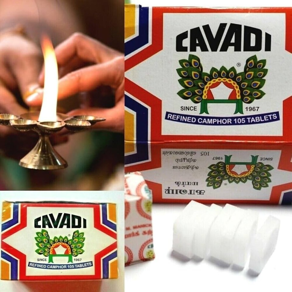 Camphor Tablets 100% Natural Refined Camphor Blocks Katpoorem 105 PCS | eBay