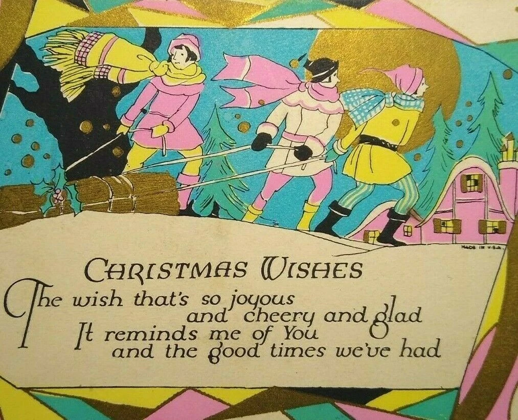 Christmas Postcard Back Design