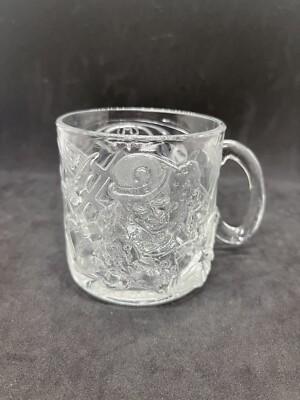 1995 Batman Forever McDonald's The Riddler Glass Cup Mug Embossed DC ...