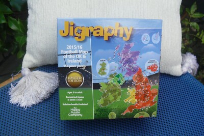 Jigraphy 2015/16 Football Map OF UK/ Ireland. jigsaw. 150 Pieces. | eBay UK